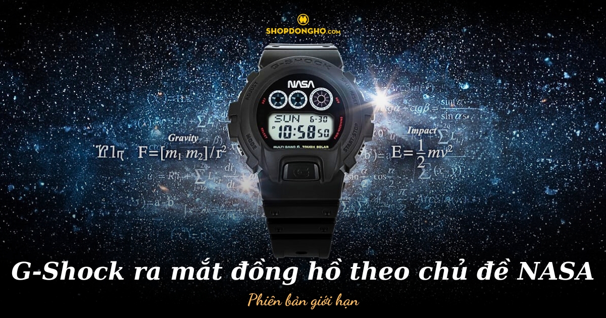 Đồng hồ G-Shock ra mắt phiên bản giới hạn thứ 5 với chủ đề NASA