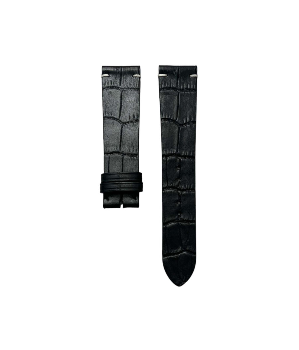 Dây Da Percent Kone Black Da Bò Vân Cá Sấu Việt