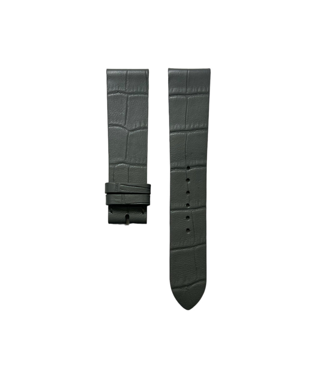 Dây Da Percent Jackson Grey Da Bò Vân Cá Sấu Việt